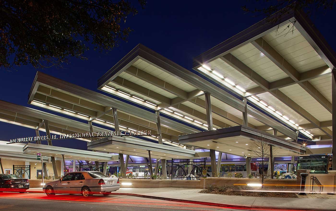 Joe Murray Rivers, Jr. Intermodal Transit Center Selux