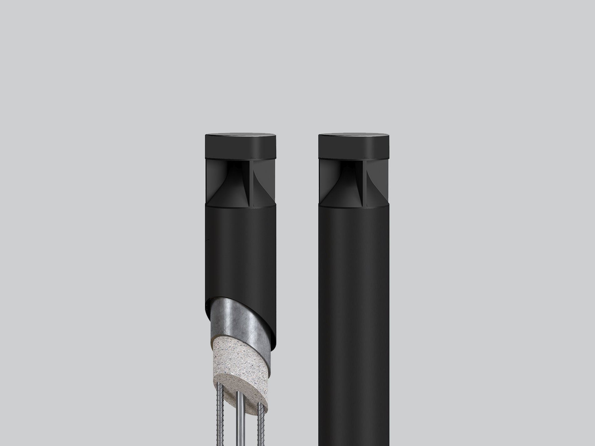 Protect people and property with SteelCore bollards! Selux